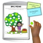 🍎 FREE Printable Apple Picking Alphabet Learning Games