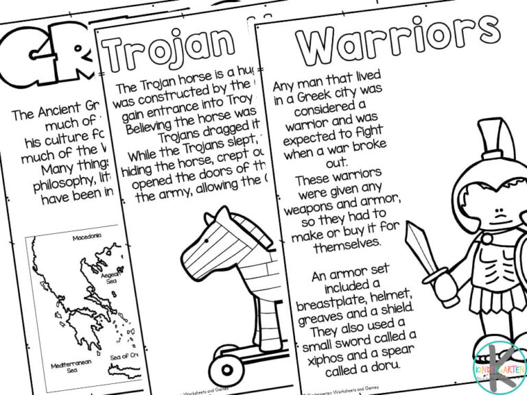FREE Printable Ancient Greece History Coloring Pages