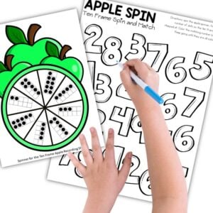 🍏 FREE Printable Apple Counting Activity for Kindergarten