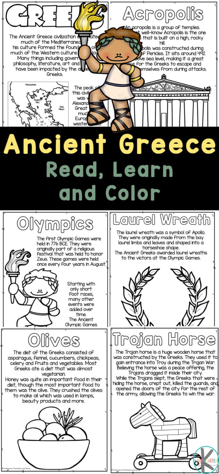 FREE Printable Ancient Greece History Coloring Pages