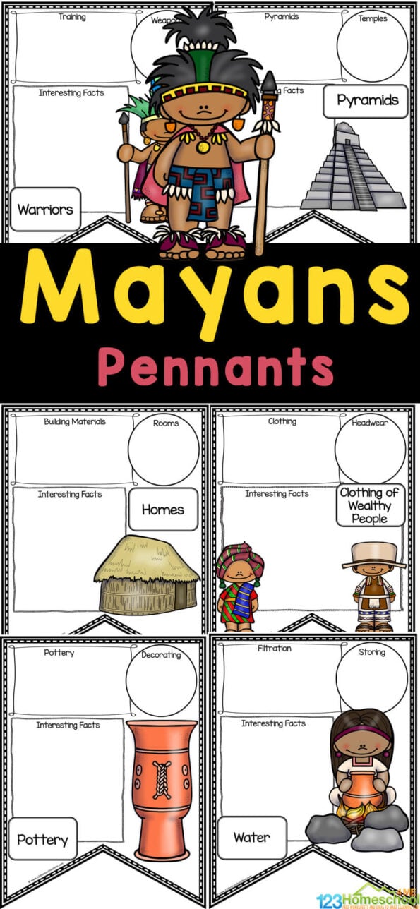FREE Printable Maya Coloring Pages for Kids to Read, Color & Learn