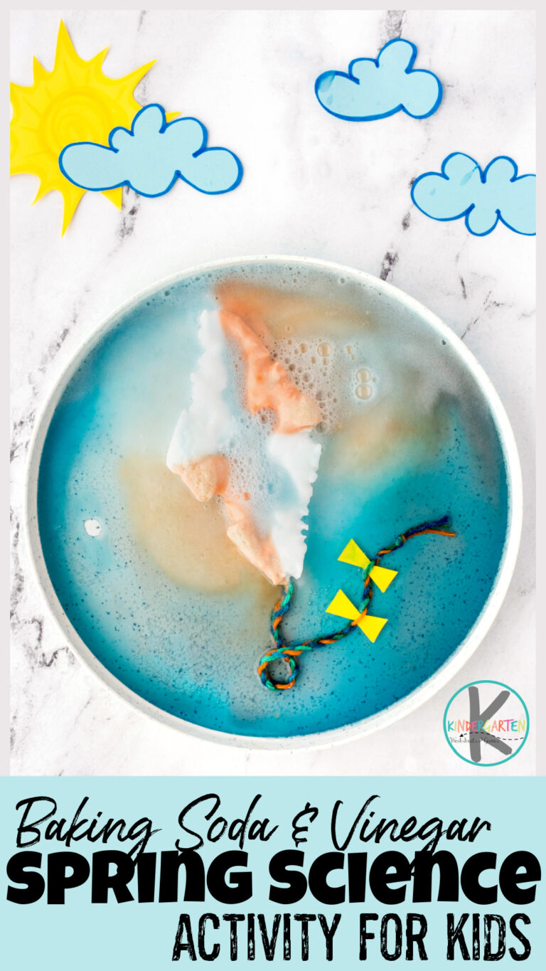 🪁 Spring Kite Activities - Baking Soda and Vinegar Science Experiment