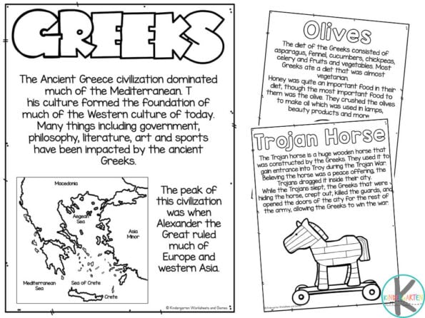 FREE Printable Ancient Greece History Coloring Pages