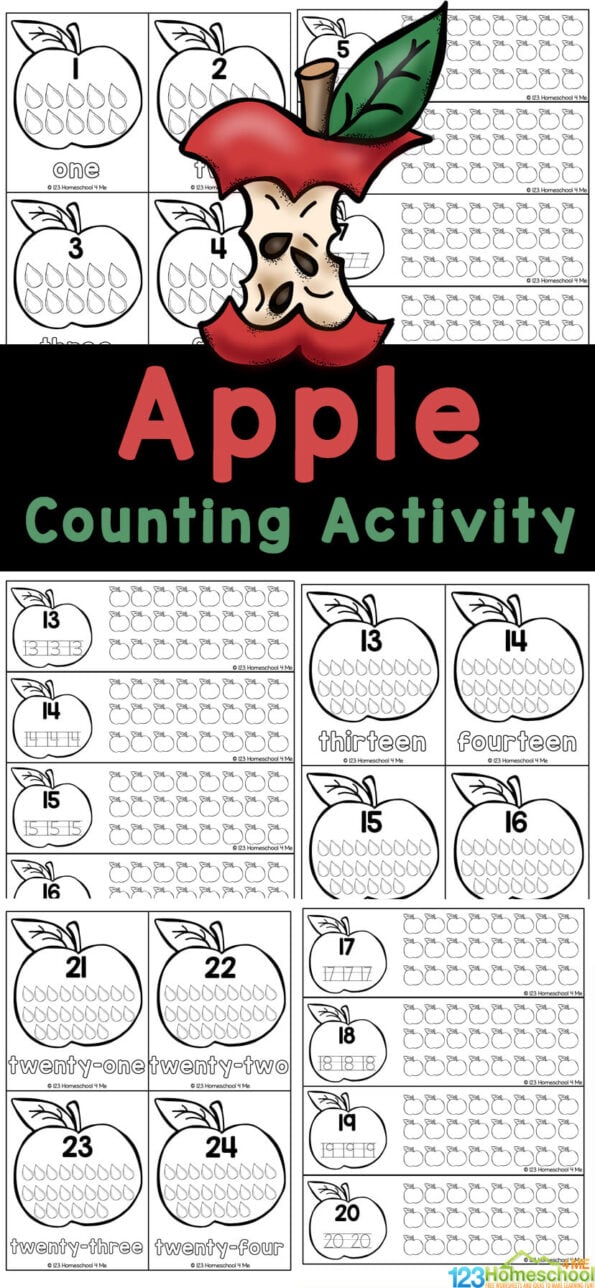 🍎 FREE Apple Letter Tracing Alphabet Mats Printables