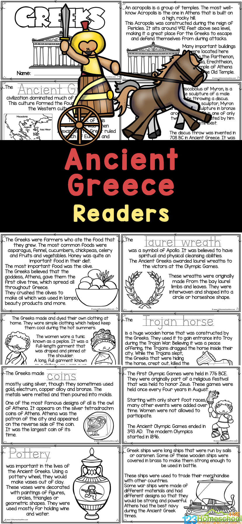 FREE Printable Ancient Greece History Coloring Pages