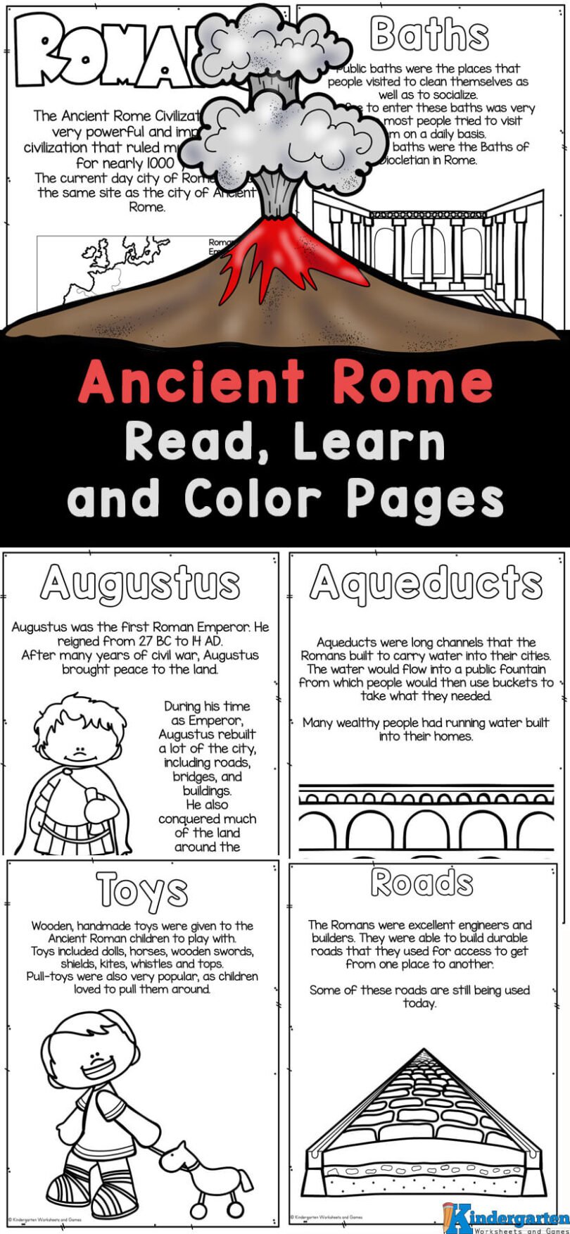FREE Printable Ancient Romans Coloring Pages