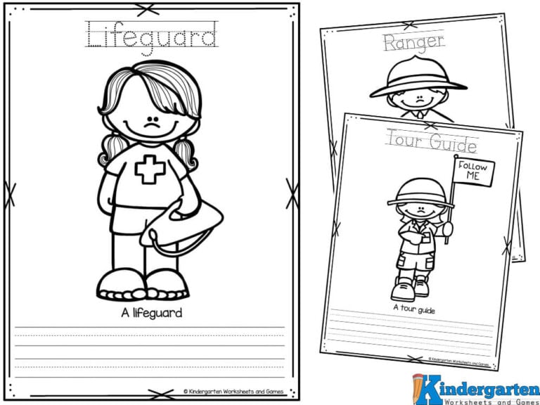 FREE Printable Community Helpers Coloring Pages