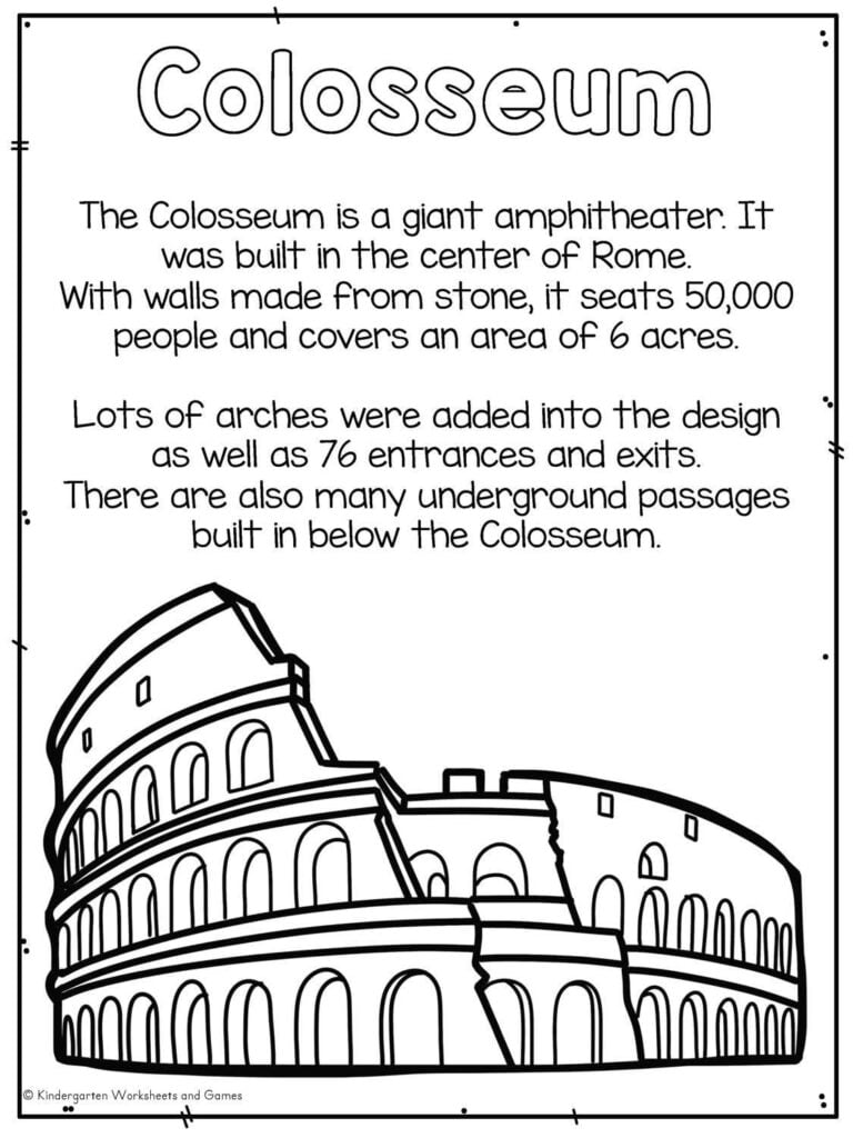 FREE Printable Ancient Romans Coloring Pages