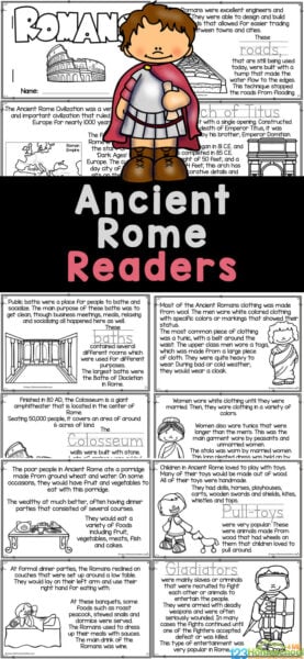 FREE Printable Ancient Romans Coloring Pages