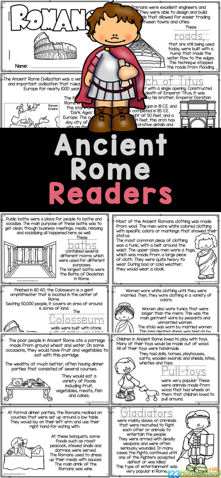 FREE Printable Ancient Romans Coloring Pages