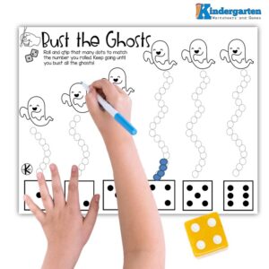 👻 FREE Printable Halloween Counting Activity with Qtips