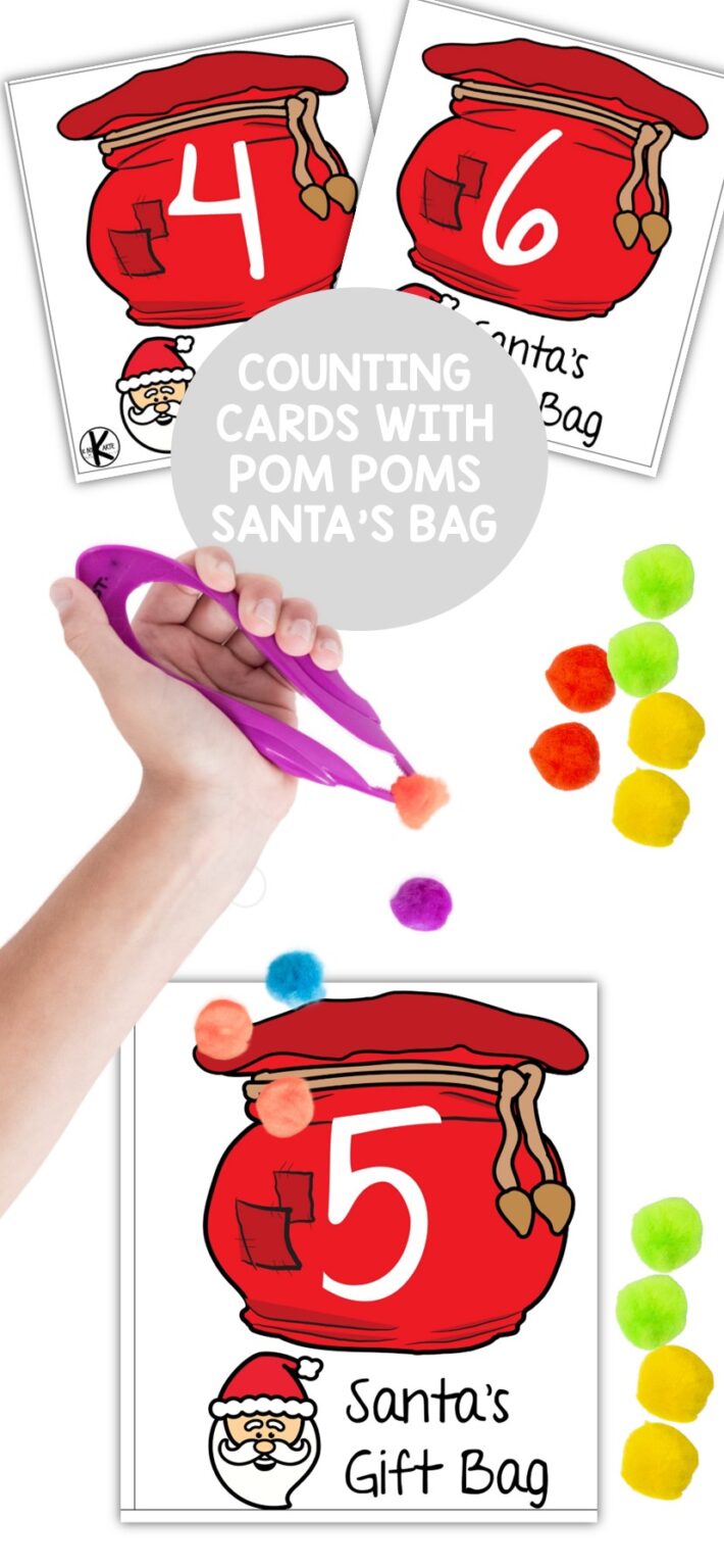 🎅 FREE Printable Christmas Counting Activities for Kindergarten