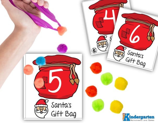 🎅 FREE Printable Christmas Counting Activities for Kindergarten