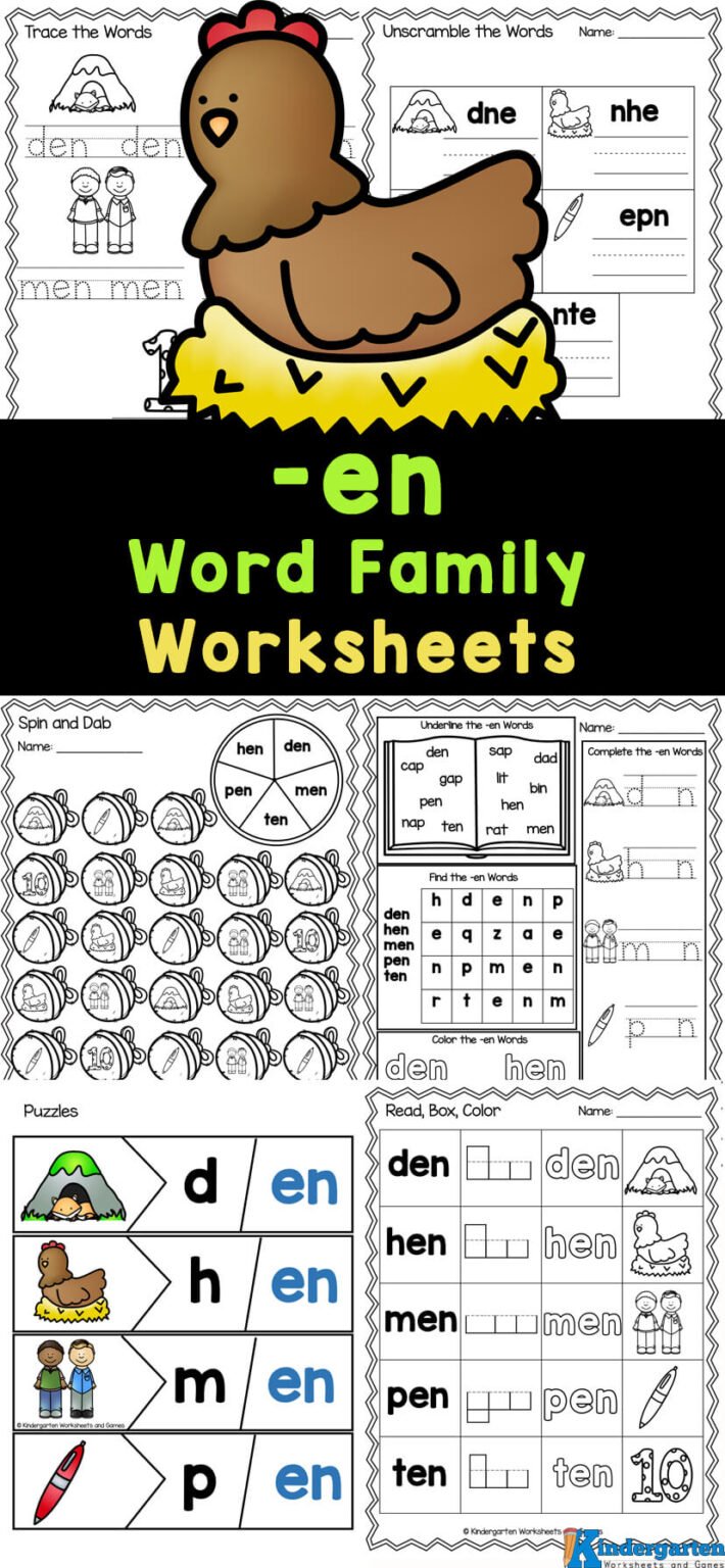 FREE Printable ee Word Family Sound Phonics Worksheets