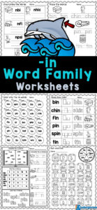 FREE Printable ee Word Family Sound Phonics Worksheets