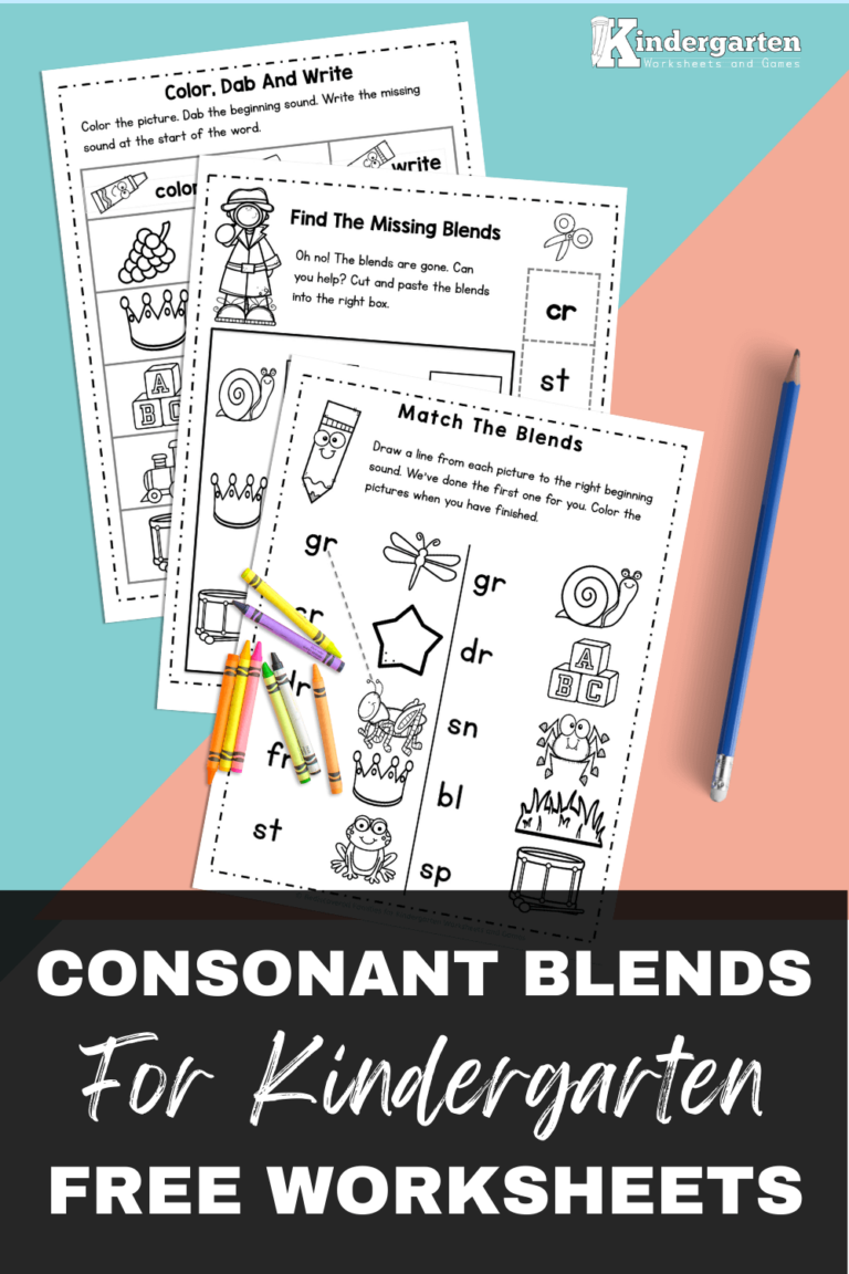 Teaching Consonant Blends plus FREE Worksheets and Activity Ideas