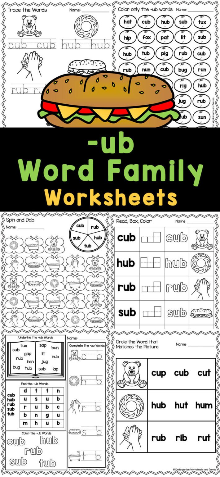 Word Family Worksheets