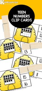 🐝 FREE Bee Ten Frame Counting Cards Math Activity for Kindergarten