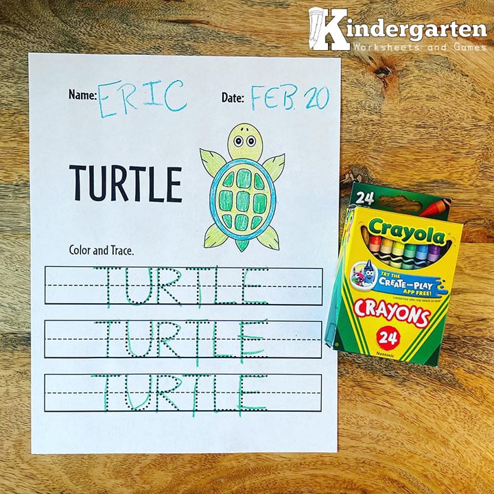 🐘 FREE Printable Animal Tracing Worksheets Activity for Kindergarten