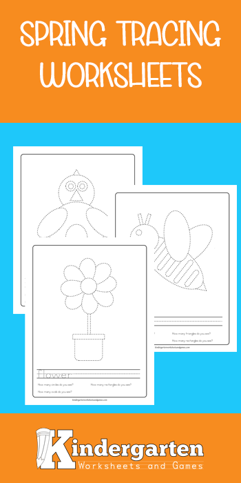 Shape Activities for Kindergarten with FREE Spring Tracing Worksheets
