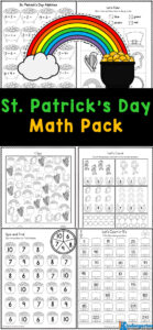 🍀 FREE St Patricks Day Worksheets for Kindergarten