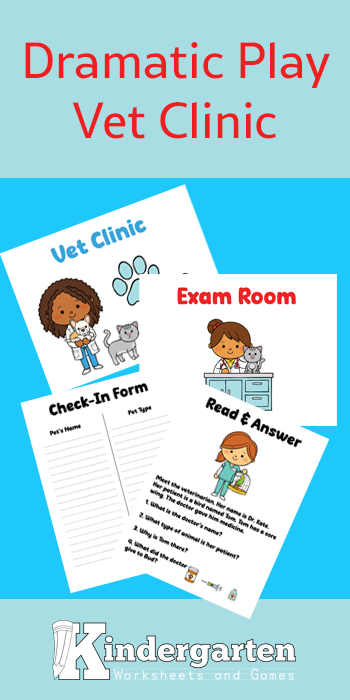 🐶 Dramatic Pretend Role Play Vet Clinic FREE Printables