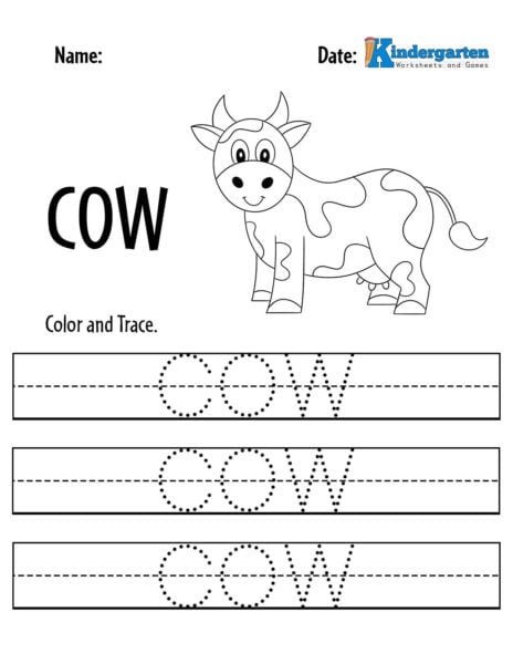 🐘 FREE Printable Animal Tracing Worksheets Activity for Kindergarten