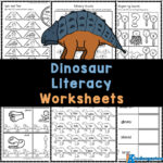 🦕 FREE Printable Dinosaur Worksheets for Kindergarten Literacy