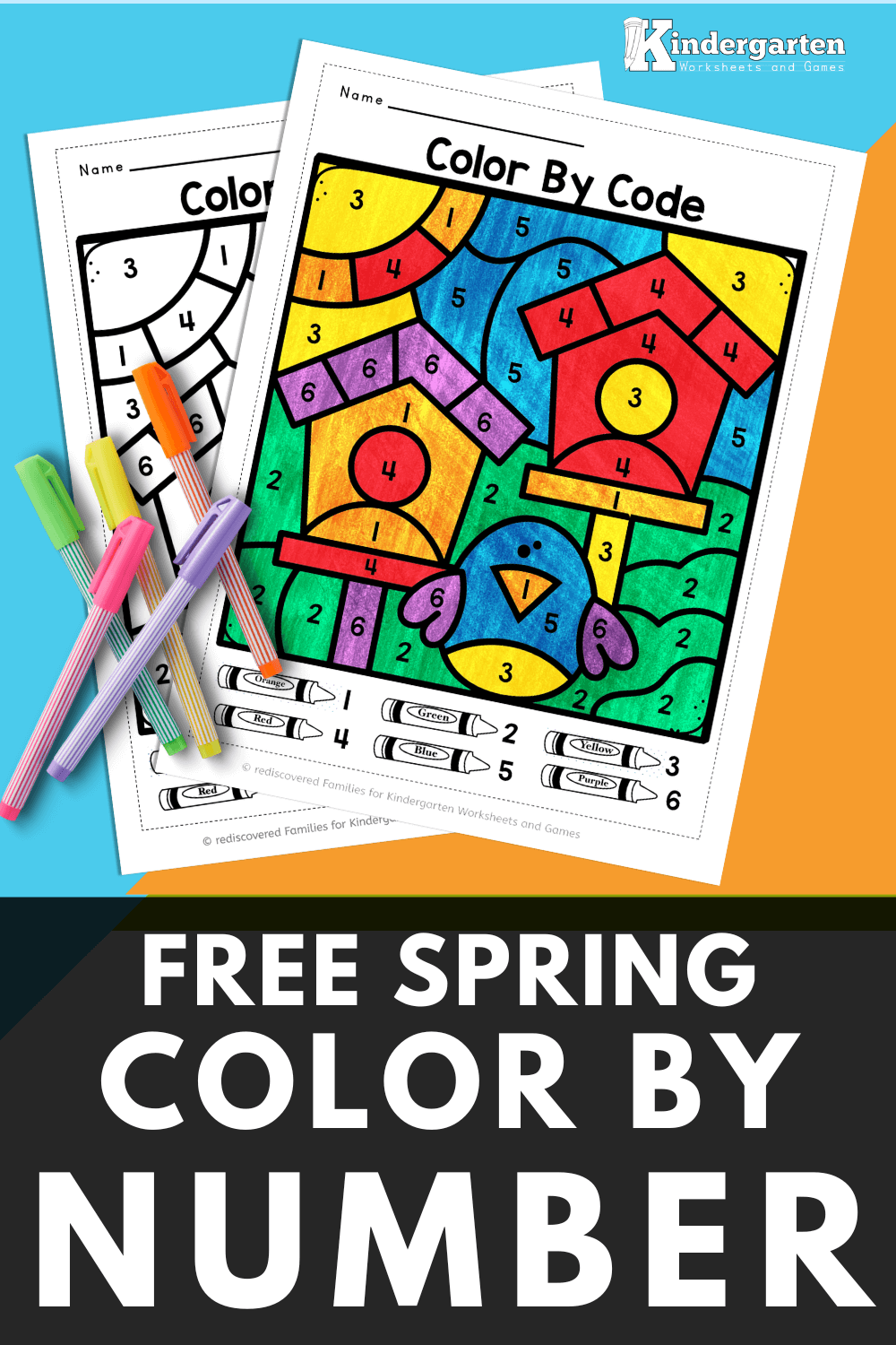 Spring Color by Number