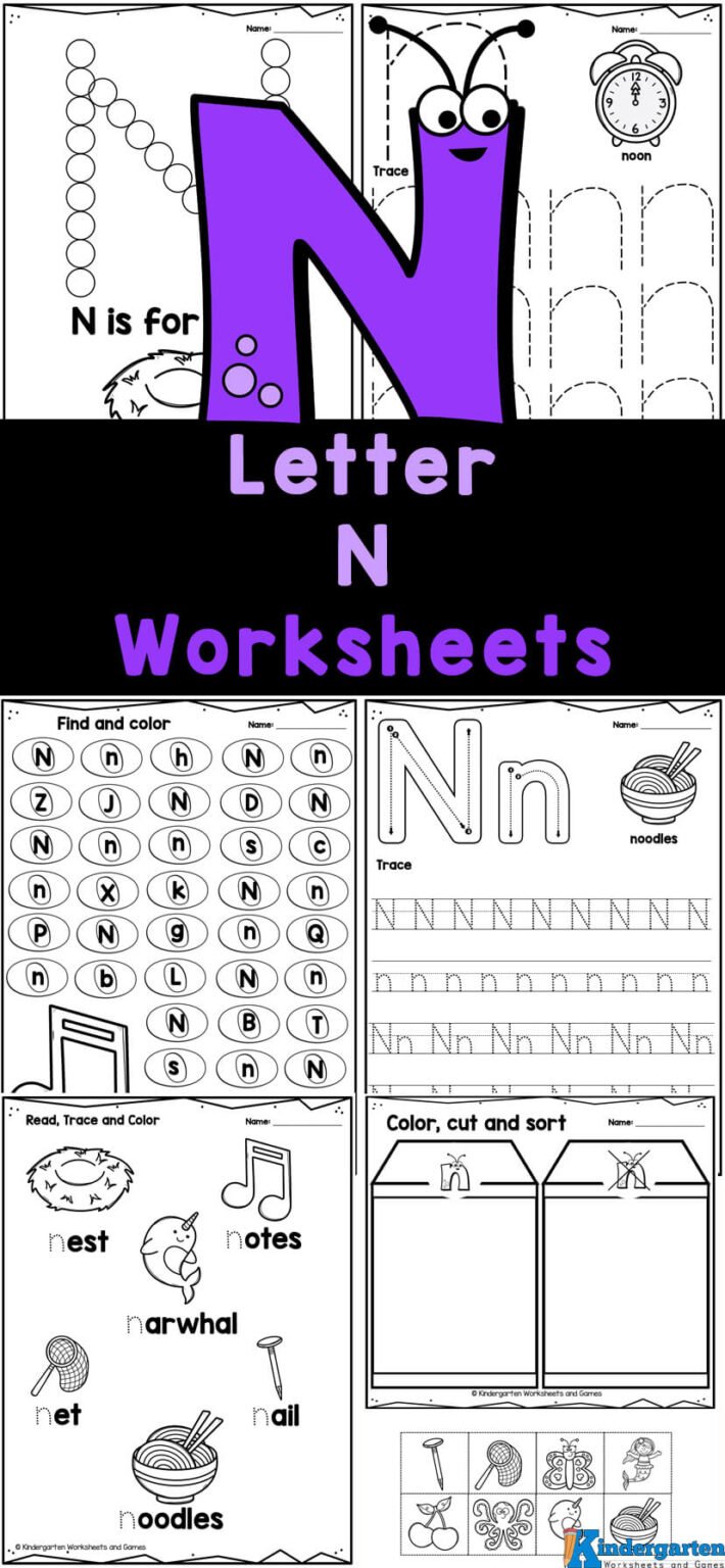 FREE Practic Tracing Letter H Worksheets for Kindergarten