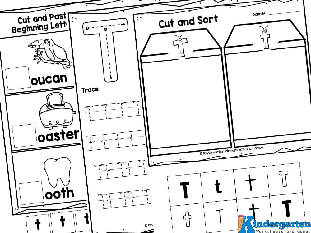 FREE Printable Letter T Worksheets for Kindergarten