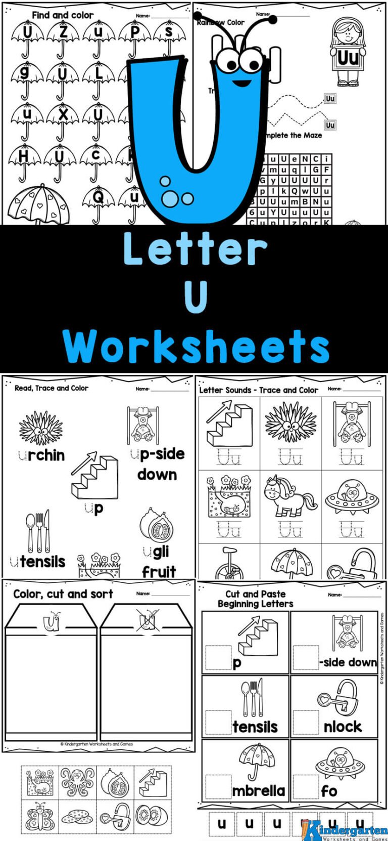 FREE Printable Letter I Worksheets for Kindergarten
