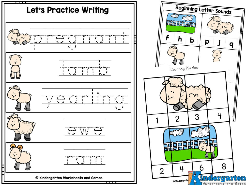 🐑 FREE Printable Sheep Life Cycle Worksheets