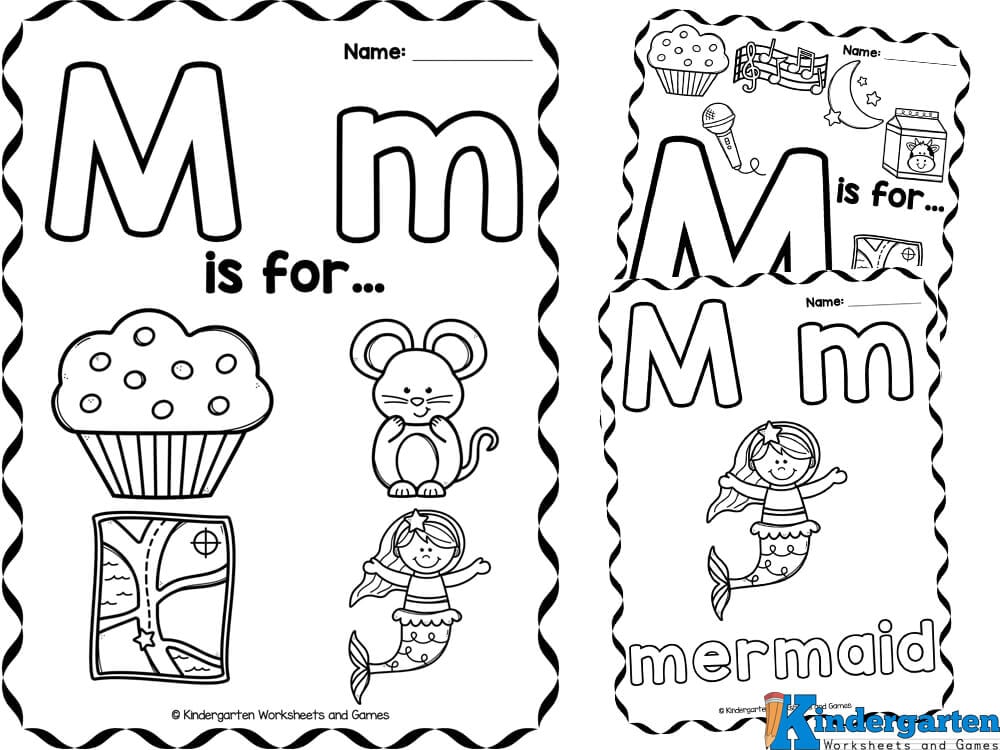 FREE Printable Coloring Pages for Letter M