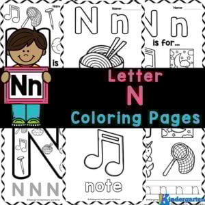 FREE Printable Letter N Coloring Pages