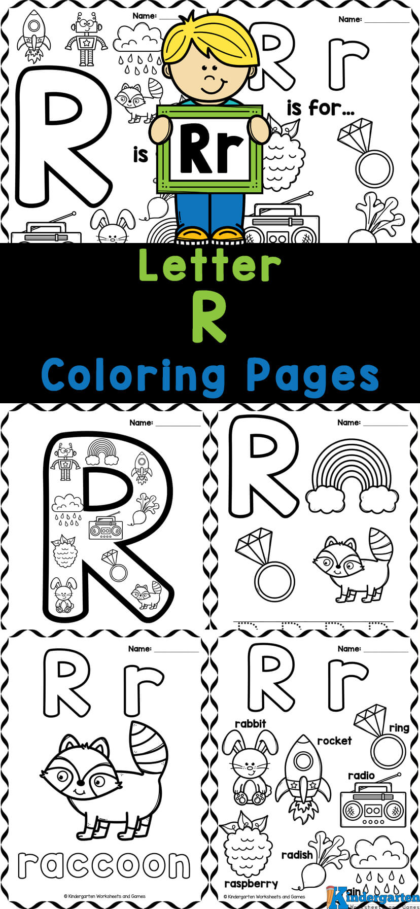 FREE Printable Letter R Coloring Pages