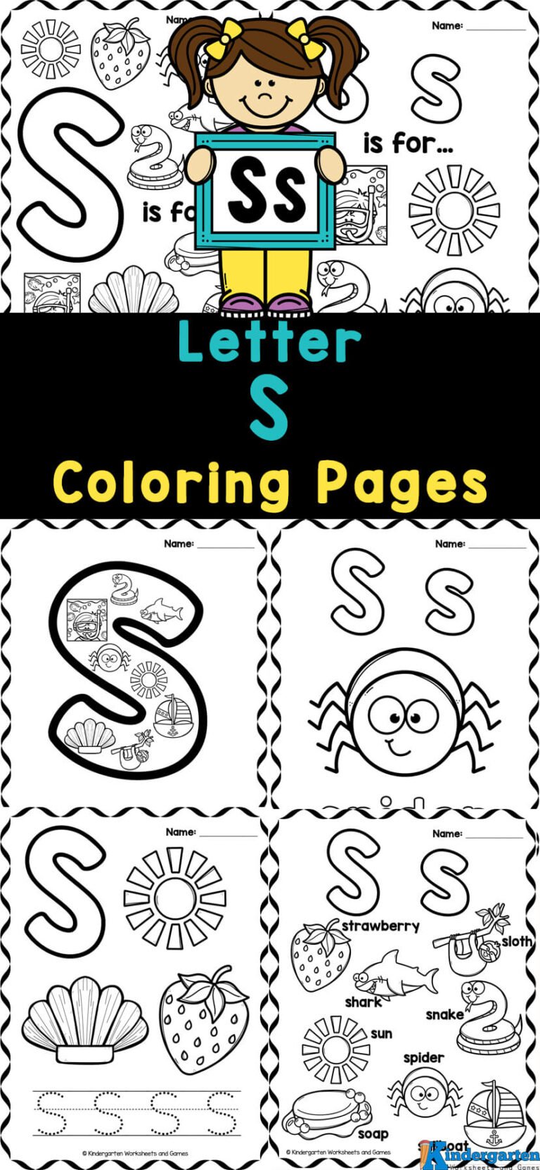 FREE Printable Letter W Coloring Pages for Kids