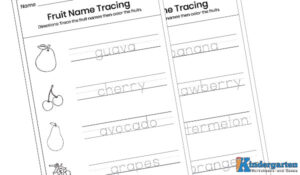 FREE Printable Fruit Worksheets for Kindergarten