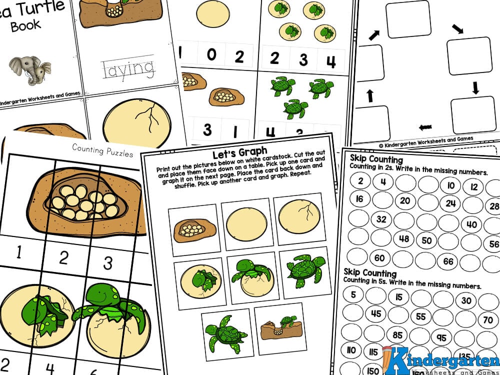 FREE Life Cycle of a Sea Turtle Printable Worksheets