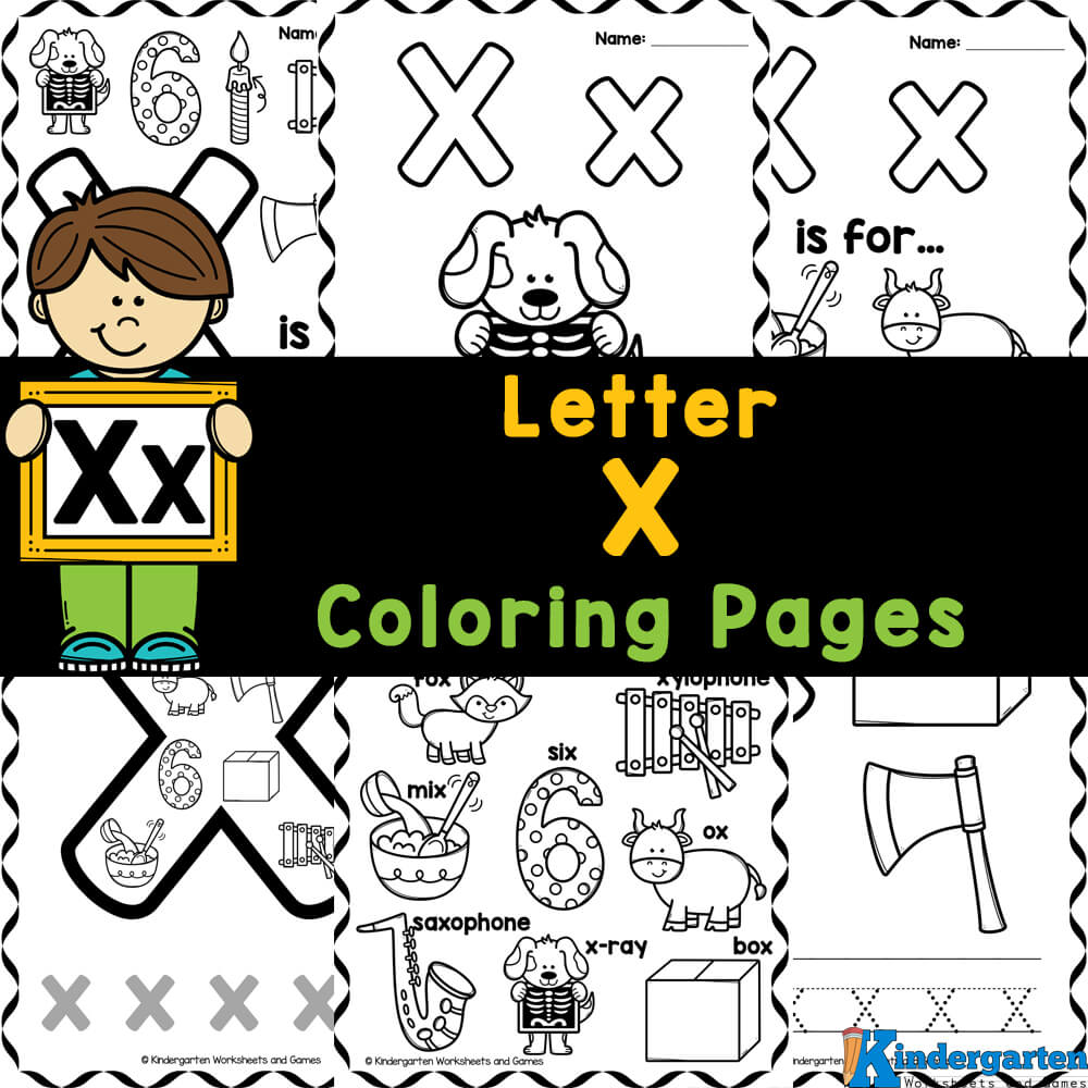 The Letter X Coloring Pages