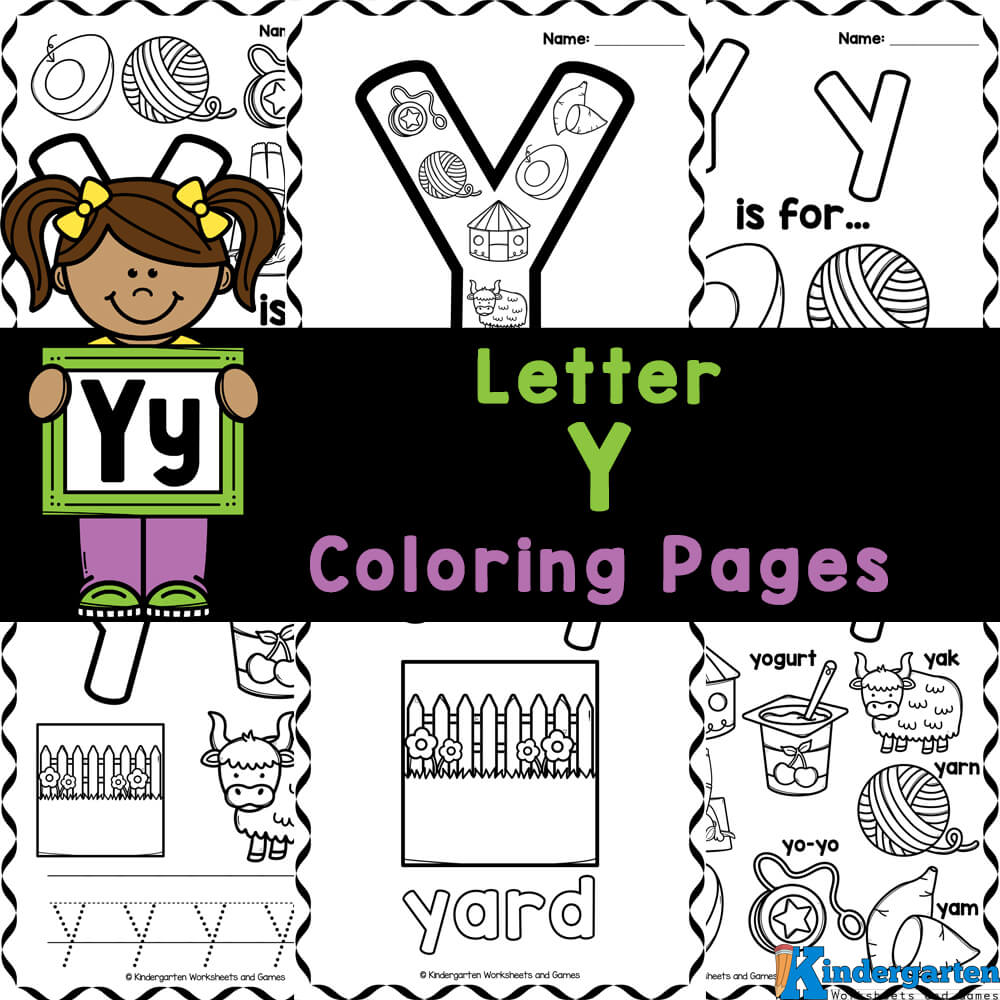 Printable Pdf Letter Y Coloring Page Alphabet Coloring