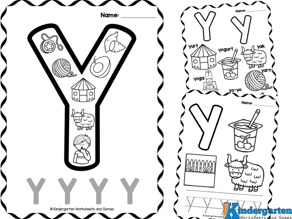 FREE Printable Letter Y Coloring Pages for Kids