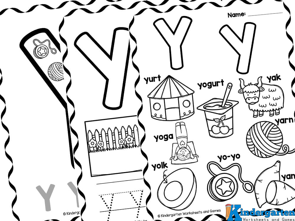 FREE Printable Letter Y Coloring Pages for Kids