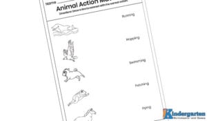 FREE Matching Animals Worksheets for Kindergarten