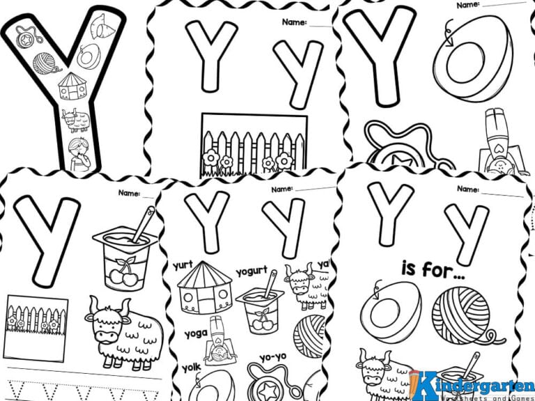 FREE Printable Letter Y Coloring Pages for Kids