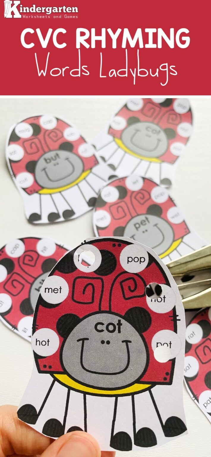 FREE Printable Camping Rhyming Words Matching Game for Kindergarten