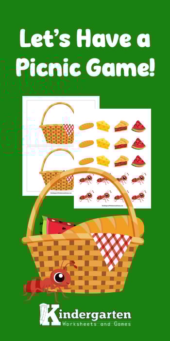 FREE Picnic Adventure Game Printable Pack for Kindergarten