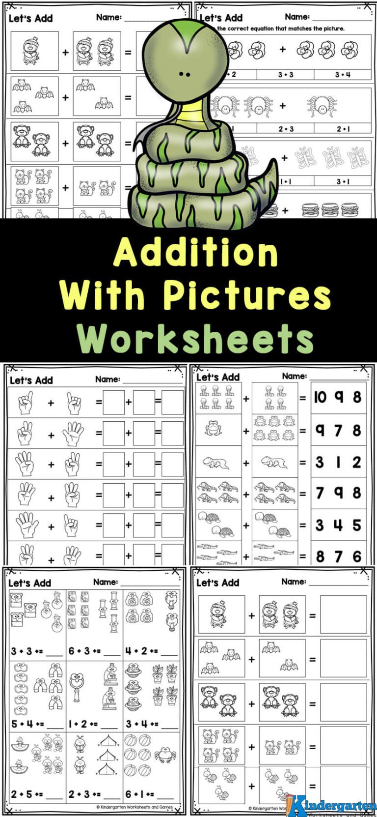 Sweet Treats Color by Addition to 20 Worksheets