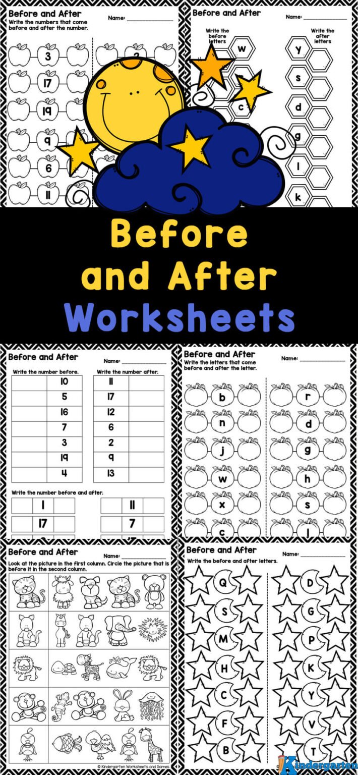 Patterns and Sequencing Worksheets for Kindergarten