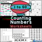 Counting & Missing Numbers 1 to 50 Worksheets